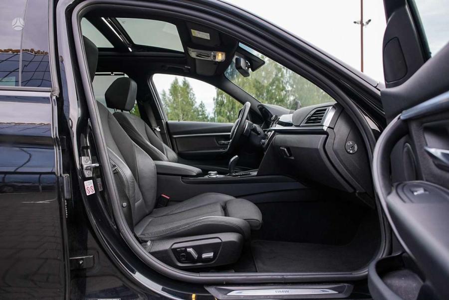 Black BMW 320 2017 in Marijampole, with an engine capacity of 2.00 L and mileage of 191 thousand km for 11950 €, photo 37 on AUTOMOTO.COM.LV