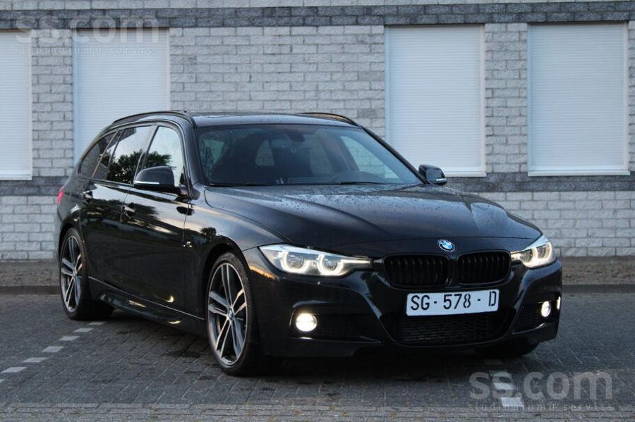 Black BMW 320 2018 in Saldus, with an engine capacity of 2.00 L and mileage of 262 thousand km for 14995 €, photo 3 on AUTOMOTO.COM.LV