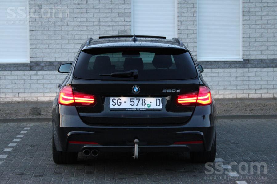 Black BMW 320 2018 in Saldus, with an engine capacity of 2.00 L and mileage of 262 thousand km for 14995 €, photo 7 on AUTOMOTO.COM.LV
