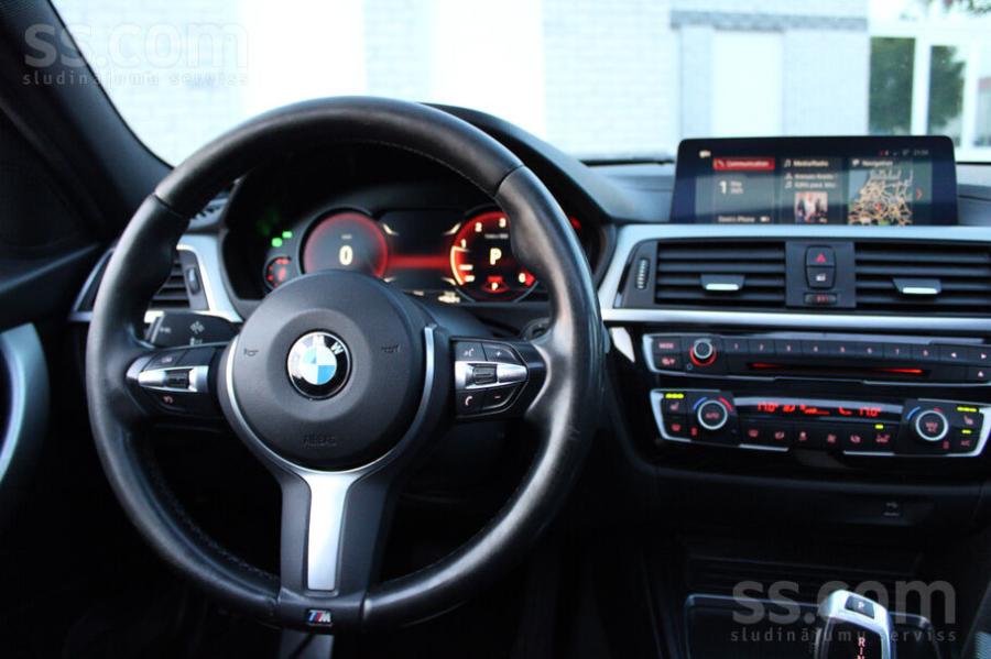 Black BMW 320 2018 in Saldus, with an engine capacity of 2.00 L and mileage of 262 thousand km for 14995 €, photo 13 on AUTOMOTO.COM.LV