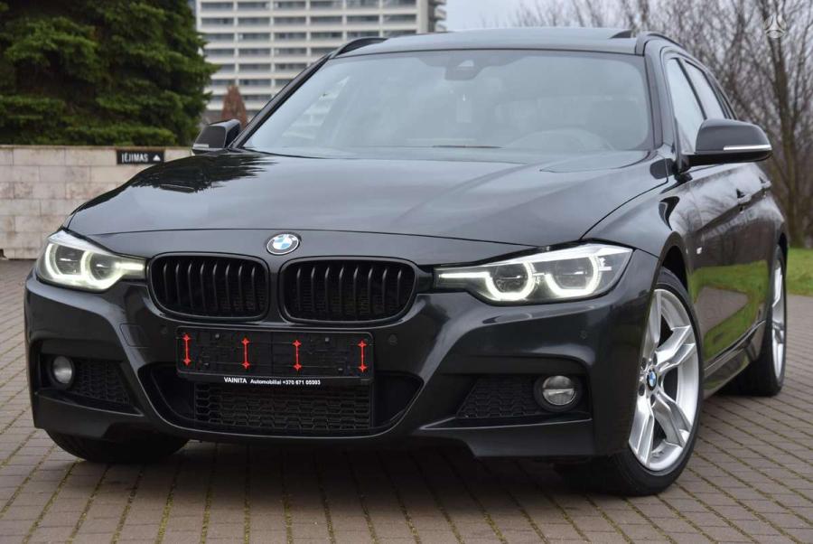 Black BMW 320 2018 in Vilnius, with an engine capacity of 2.00 L and mileage of 321 thousand km for 12800 €, photo 1 on AUTOMOTO.COM.LV