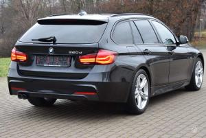 Black BMW 320 2018 in Vilnius, with an engine capacity of 2.00 L and mileage of 321 thousand km for 12800 €, photo 7 on AUTOMOTO.COM.LV