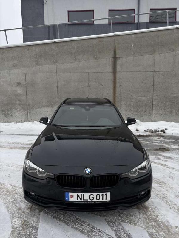 Black BMW 320 2018 in Vilnius, with an engine capacity of 2.00 L and mileage of 267 thousand km for 14330 €, photo 2 on AUTOMOTO.COM.LV