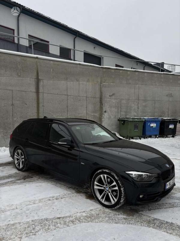 Black BMW 320 2018 in Vilnius, with an engine capacity of 2.00 L and mileage of 267 thousand km for 14330 €, photo 6 on AUTOMOTO.COM.LV