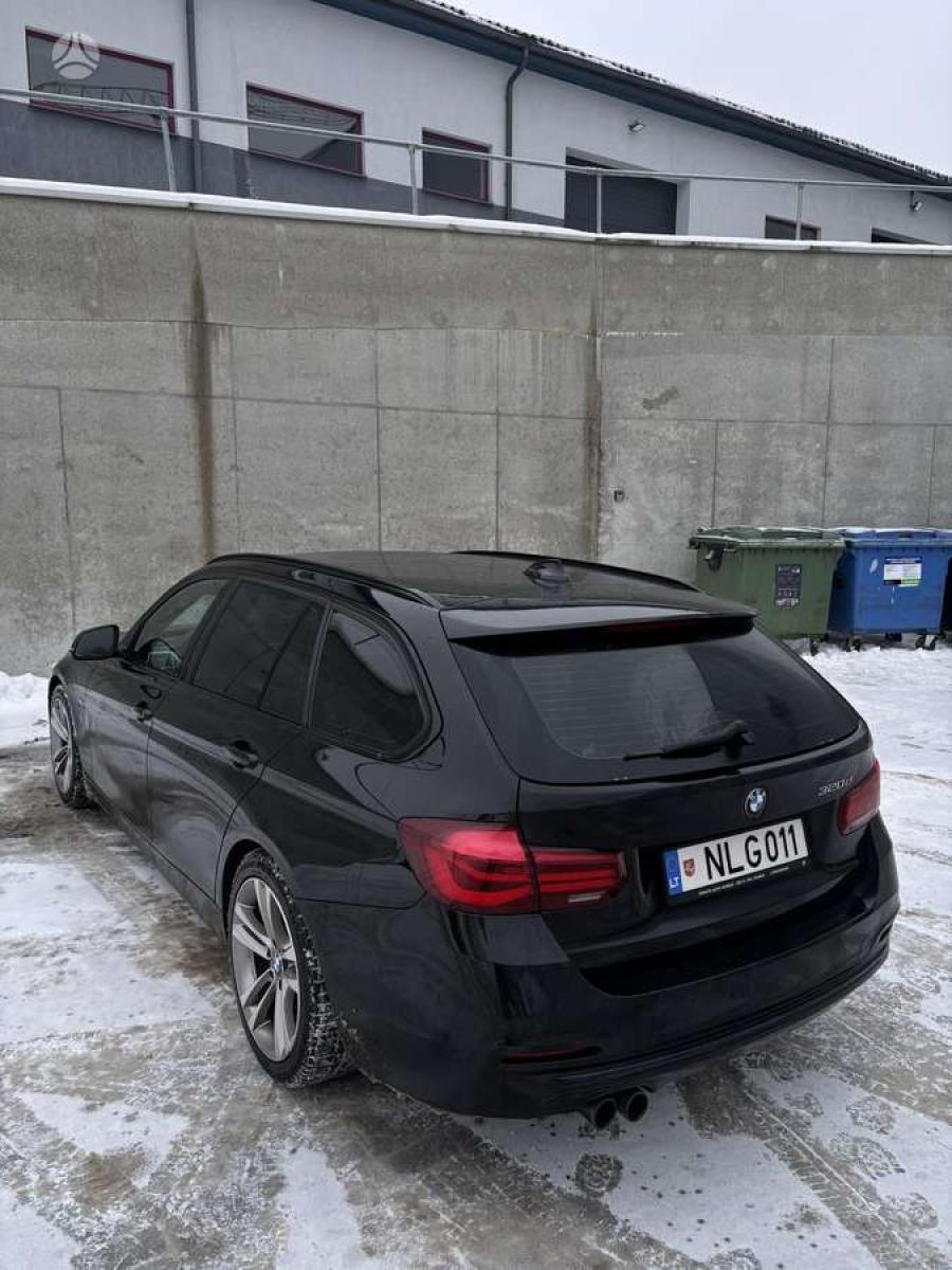 Black BMW 320 2018 in Vilnius, with an engine capacity of 2.00 L and mileage of 267 thousand km for 14330 €, photo 10 on AUTOMOTO.COM.LV