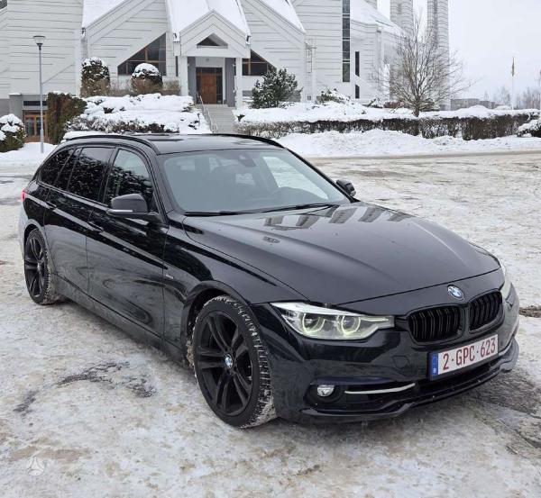 Black BMW 320 2018 in Elektrenai, with an engine capacity of 2.00 L and mileage of 322 thousand km for 12450 €, photo 2 on AUTOMOTO.COM.LV