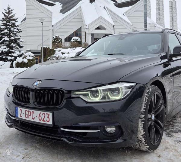 Black BMW 320 2018 in Elektrenai, with an engine capacity of 2.00 L and mileage of 322 thousand km for 12450 €, photo 6 on AUTOMOTO.COM.LV