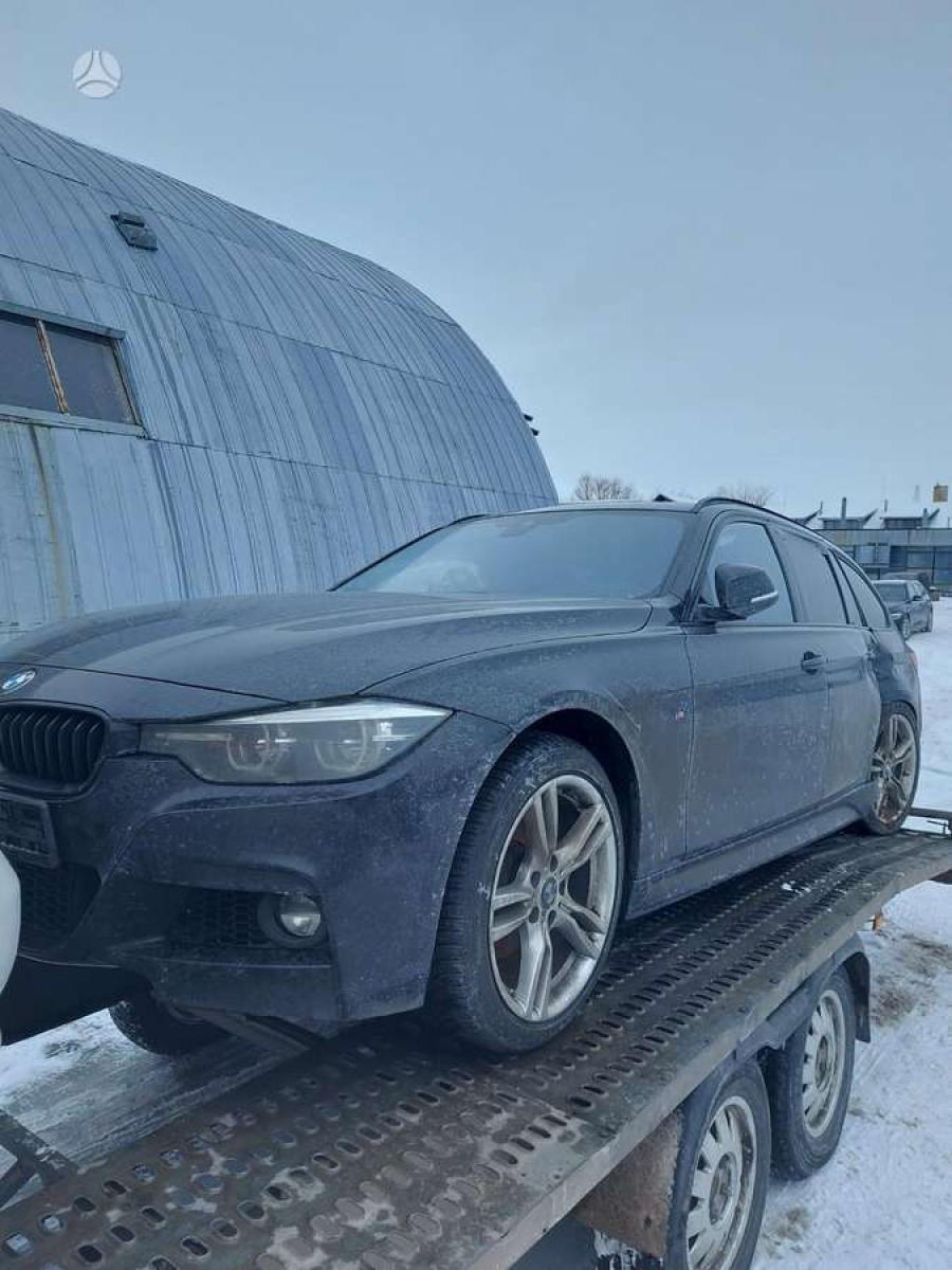 Black BMW 320 2018 in Vilnius, with an engine capacity of 2.00 L and mileage of 130 thousand km for 7300 €, photo 1 on AUTOMOTO.COM.LV