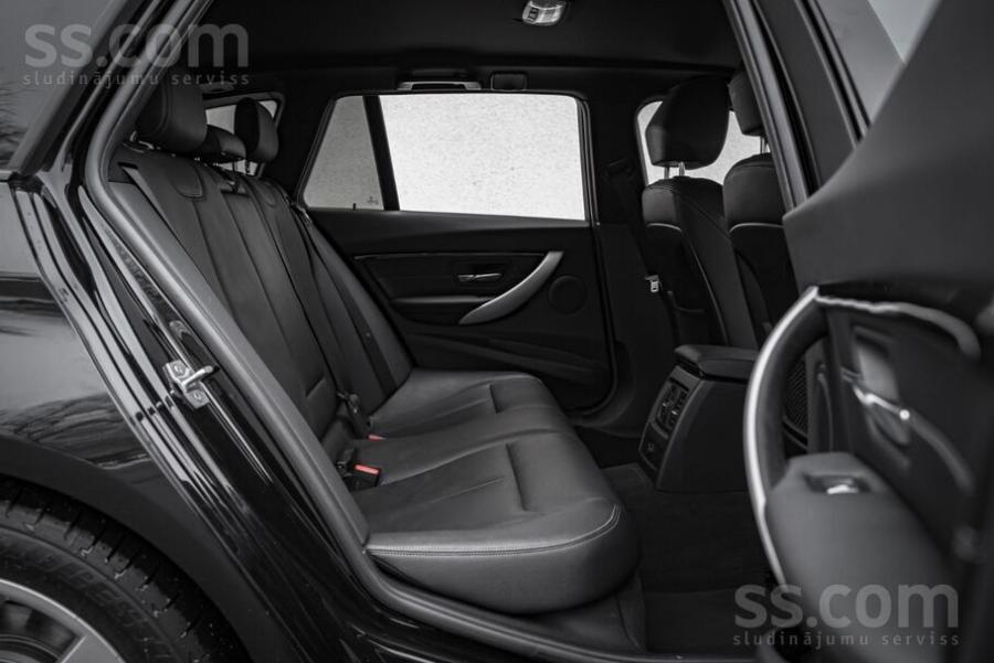 Black BMW 320 2018 in Riga, with an engine capacity of 2.00 L and mileage of 192 thousand km for 16450 €, photo 15 on AUTOMOTO.COM.LV