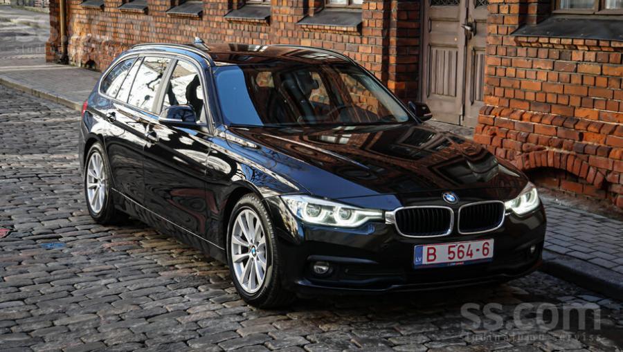 Black BMW 320 2018 in Riga, with an engine capacity of 2.00 L and mileage of 292 thousand km for 10950 €, photo 7 on AUTOMOTO.COM.LV