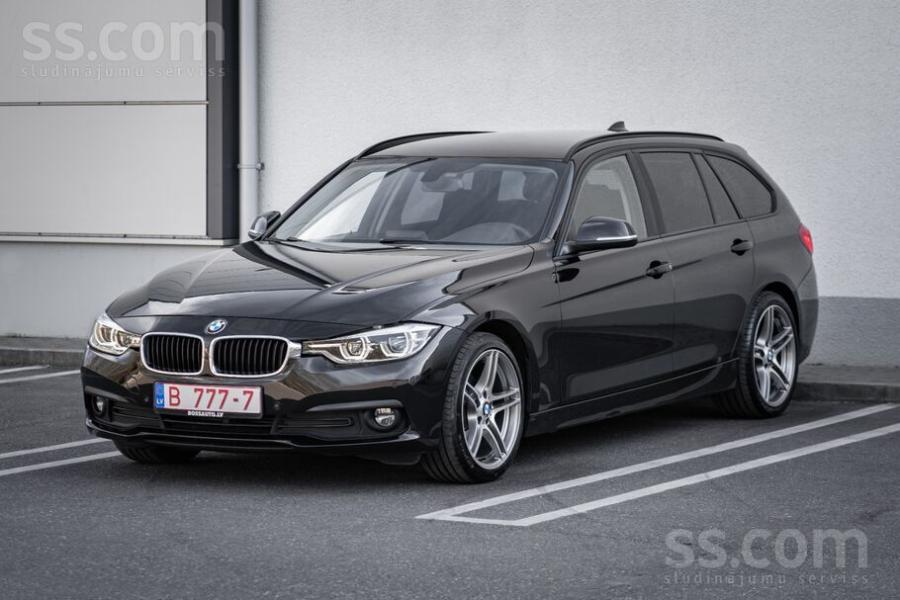 Black BMW 320 2018 in Riga, with an engine capacity of 2.00 L and mileage of 98 thousand km for 18500 €, photo 1 on AUTOMOTO.COM.LV