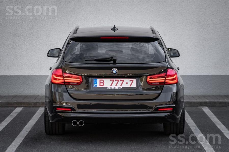 Black BMW 320 2018 in Riga, with an engine capacity of 2.00 L and mileage of 98 thousand km for 18500 €, photo 6 on AUTOMOTO.COM.LV