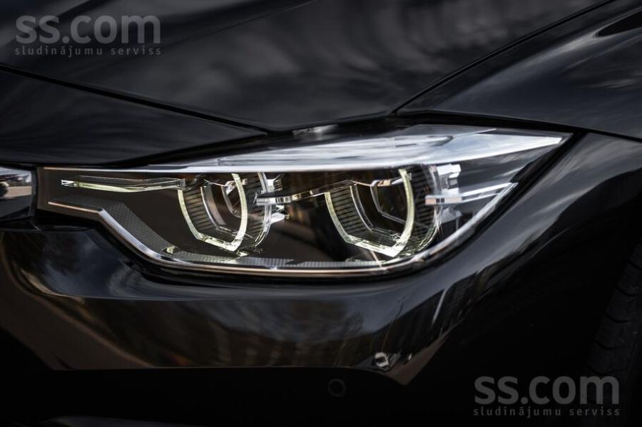 Black BMW 320 2018 in Riga, with an engine capacity of 2.00 L and mileage of 98 thousand km for 18500 €, photo 8 on AUTOMOTO.COM.LV