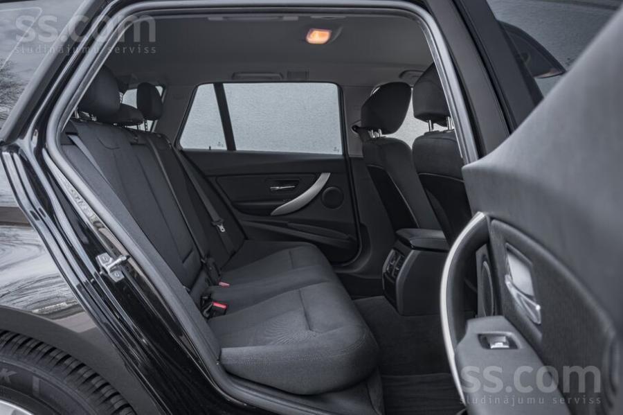 Black BMW 320 2018 in Riga, with an engine capacity of 2.00 L and mileage of 98 thousand km for 18500 €, photo 13 on AUTOMOTO.COM.LV