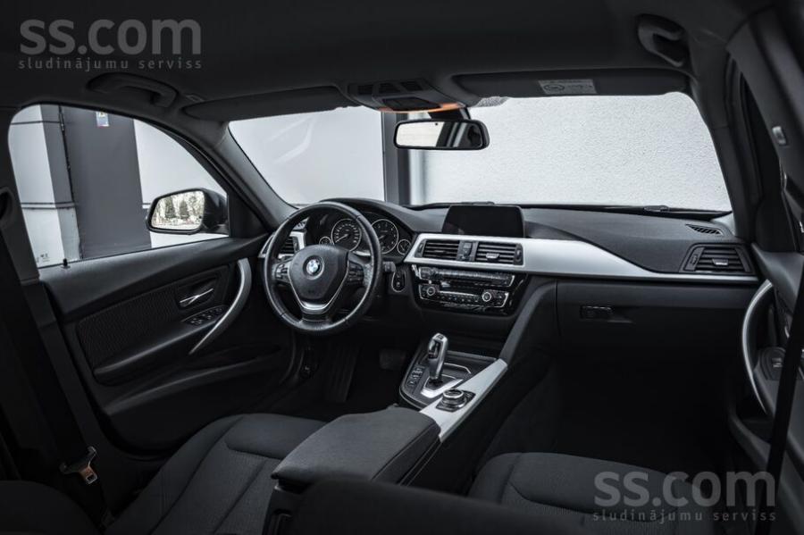 Black BMW 320 2018 in Riga, with an engine capacity of 2.00 L and mileage of 98 thousand km for 18500 €, photo 15 on AUTOMOTO.COM.LV