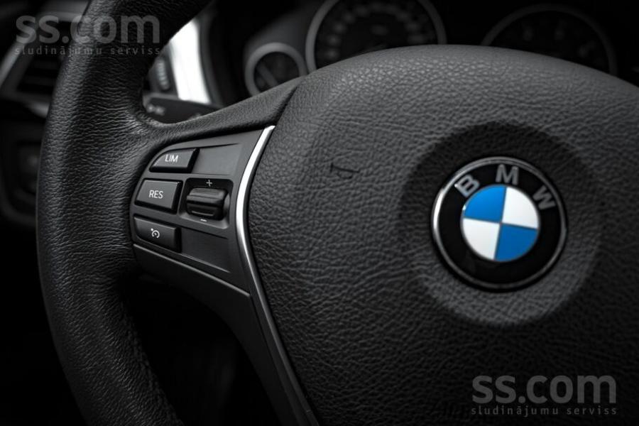 Black BMW 320 2018 in Riga, with an engine capacity of 2.00 L and mileage of 192 thousand km for 15990 €, photo 18 on AUTOMOTO.COM.LV