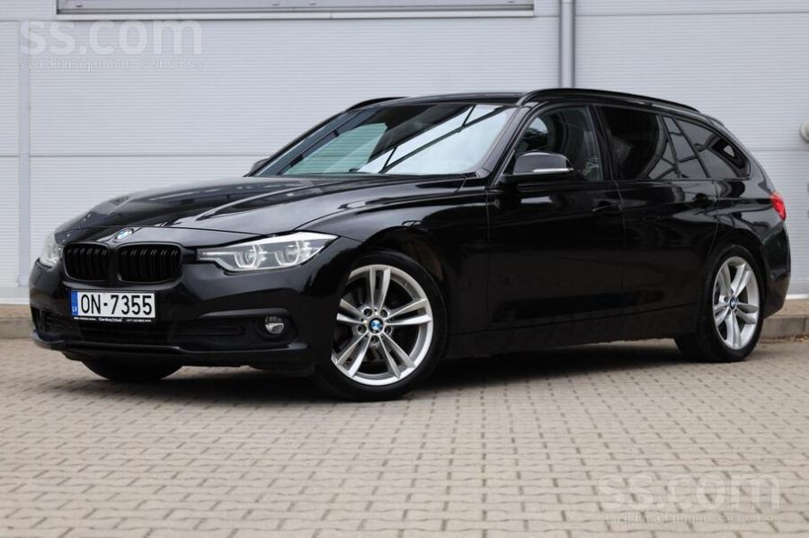 Black BMW 320 2018 in Riga, with an engine capacity of 2.00 L and mileage of 222 thousand km for 12495 €, photo 1 on AUTOMOTO.COM.LV