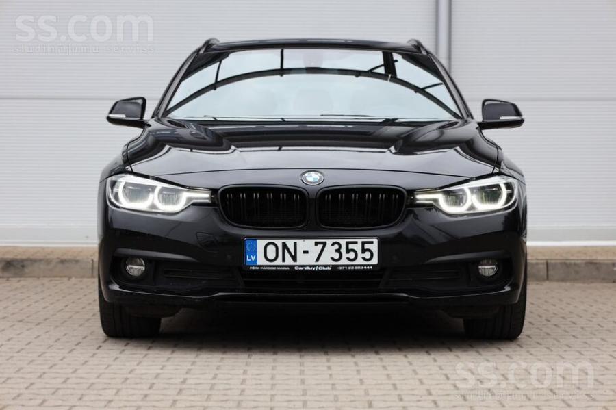 Black BMW 320 2018 in Riga, with an engine capacity of 2.00 L and mileage of 222 thousand km for 12495 €, photo 4 on AUTOMOTO.COM.LV