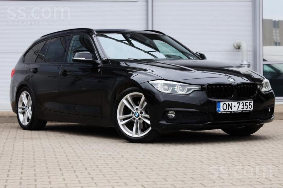 Black BMW 320 2018 in Riga, with an engine capacity of 2.00 L and mileage of 222 thousand km for 12495 €, photo 5 on AUTOMOTO.COM.LV