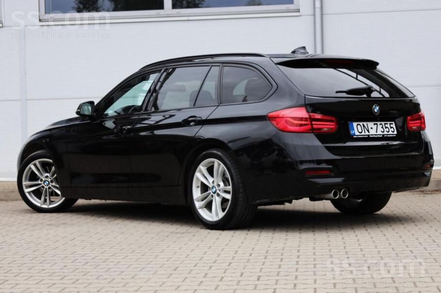 Black BMW 320 2018 in Riga, with an engine capacity of 2.00 L and mileage of 222 thousand km for 12495 €, photo 6 on AUTOMOTO.COM.LV