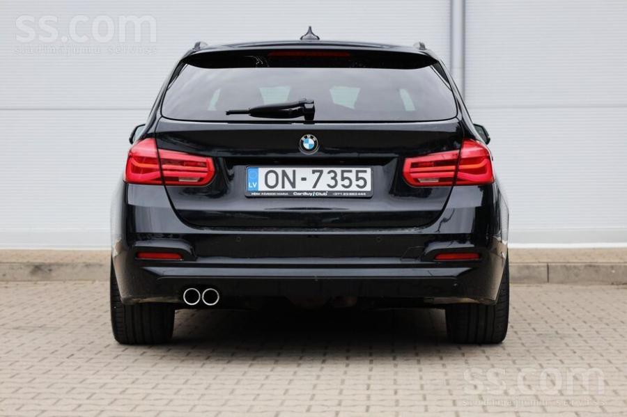 Black BMW 320 2018 in Riga, with an engine capacity of 2.00 L and mileage of 222 thousand km for 12495 €, photo 7 on AUTOMOTO.COM.LV