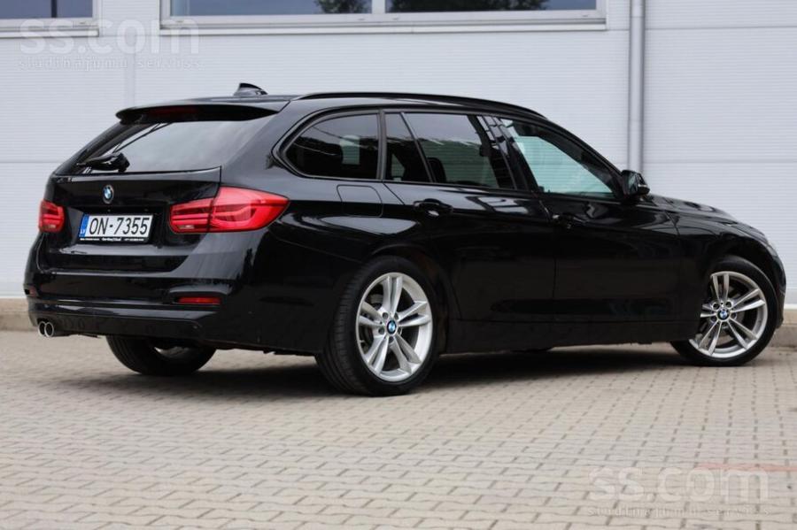 Black BMW 320 2018 in Riga, with an engine capacity of 2.00 L and mileage of 222 thousand km for 12495 €, photo 8 on AUTOMOTO.COM.LV