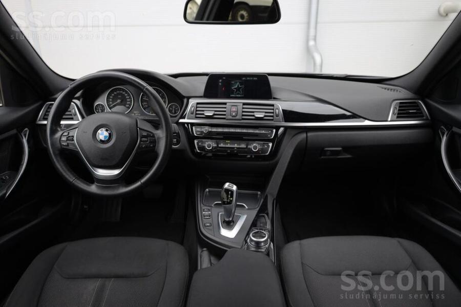 Black BMW 320 2018 in Riga, with an engine capacity of 2.00 L and mileage of 222 thousand km for 12495 €, photo 9 on AUTOMOTO.COM.LV