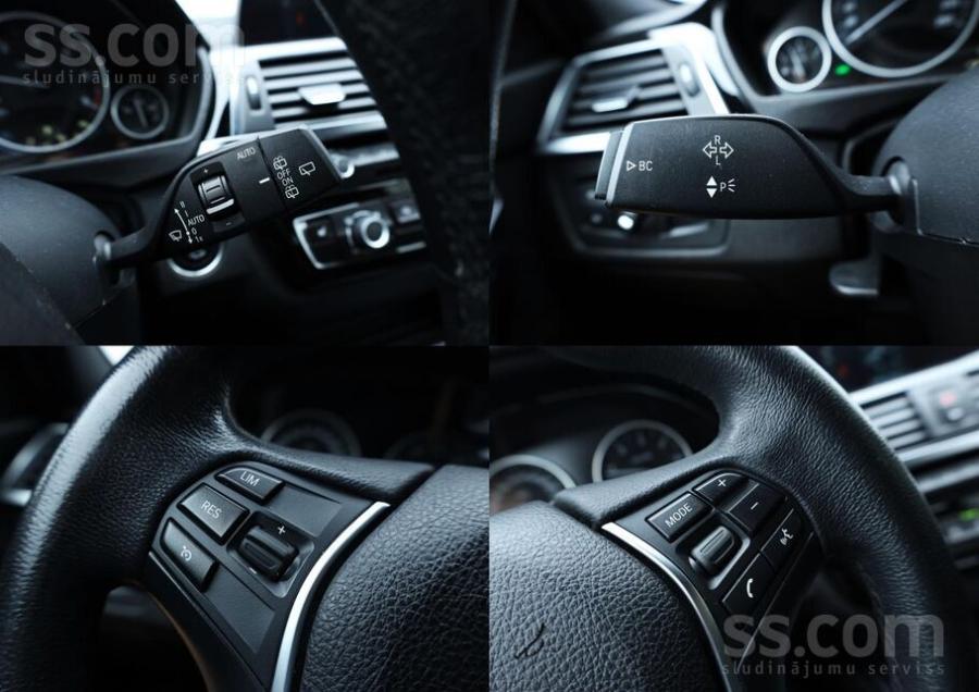 Black BMW 320 2018 in Riga, with an engine capacity of 2.00 L and mileage of 222 thousand km for 12495 €, photo 17 on AUTOMOTO.COM.LV