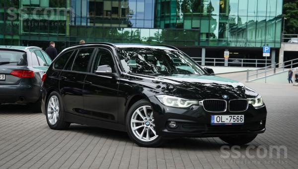 Black BMW 320 2018 in Riga, with an engine capacity of 2.00 L and mileage of 292 thousand km for 9950 €, photo 1 on AUTOMOTO.COM.LV