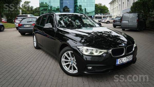 Black BMW 320 2018 in Riga, with an engine capacity of 2.00 L and mileage of 292 thousand km for 9950 €, photo 2 on AUTOMOTO.COM.LV