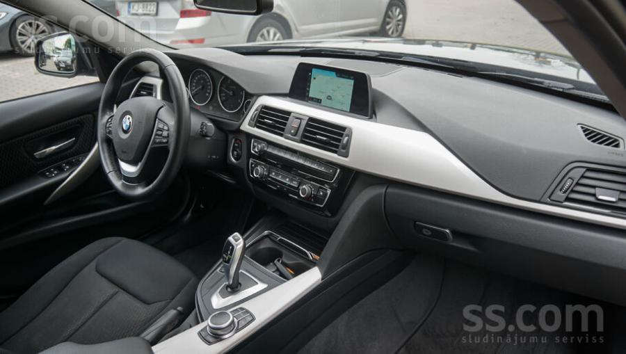 Black BMW 320 2018 in Riga, with an engine capacity of 2.00 L and mileage of 292 thousand km for 9950 €, photo 15 on AUTOMOTO.COM.LV
