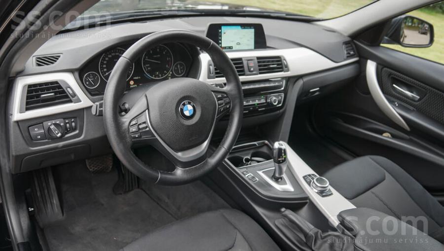 Black BMW 320 2018 in Riga, with an engine capacity of 2.00 L and mileage of 292 thousand km for 9950 €, photo 16 on AUTOMOTO.COM.LV