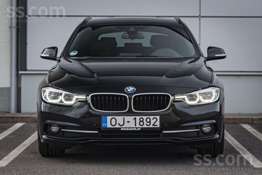 Black BMW 320 2018 in Riga, with an engine capacity of 2.00 L and mileage of 192 thousand km for 14995 €, photo 3 on AUTOMOTO.COM.LV