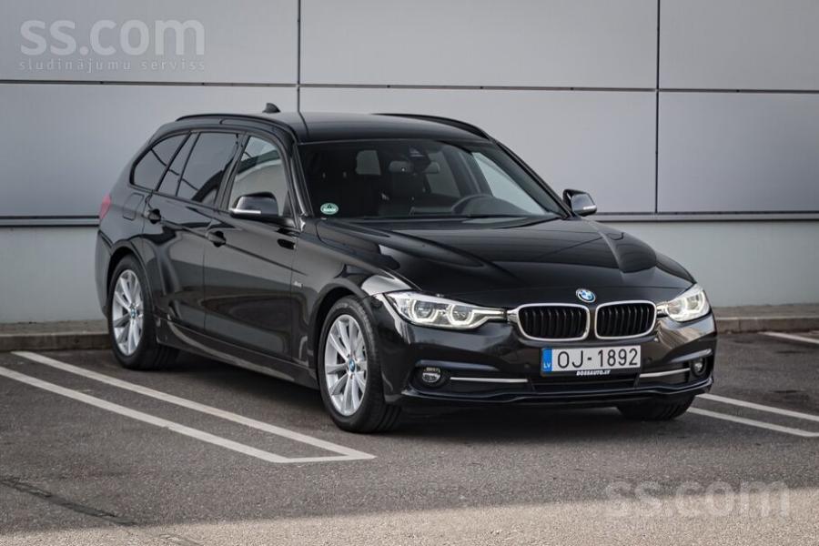 Black BMW 320 2018 in Riga, with an engine capacity of 2.00 L and mileage of 192 thousand km for 14995 €, photo 4 on AUTOMOTO.COM.LV