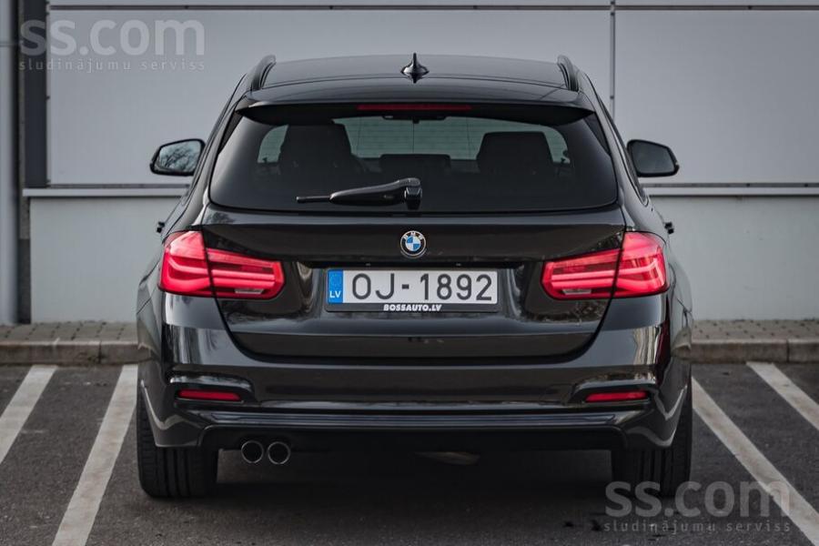 Black BMW 320 2018 in Riga, with an engine capacity of 2.00 L and mileage of 192 thousand km for 14995 €, photo 6 on AUTOMOTO.COM.LV