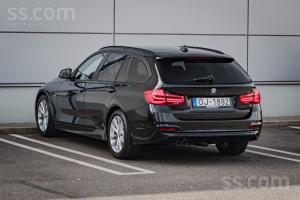 Black BMW 320 2018 in Riga, with an engine capacity of 2.00 L and mileage of 192 thousand km for 14995 €, photo 7 on AUTOMOTO.COM.LV