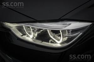 Black BMW 320 2018 in Riga, with an engine capacity of 2.00 L and mileage of 192 thousand km for 14995 €, photo 9 on AUTOMOTO.COM.LV
