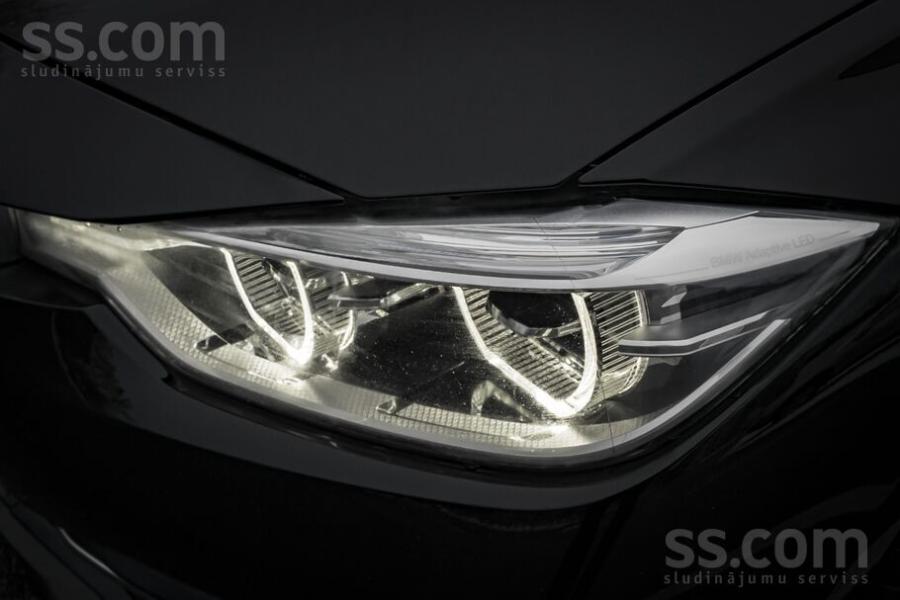 Black BMW 320 2018 in Riga, with an engine capacity of 2.00 L and mileage of 192 thousand km for 14995 €, photo 9 on AUTOMOTO.COM.LV