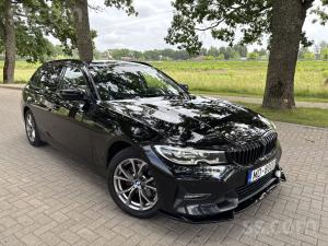 Black BMW 320 2019 in Valmiera, with an engine capacity of 2.00 L and mileage of 366 thousand km for 16700 €, photo 5 on AUTOMOTO.COM.LV