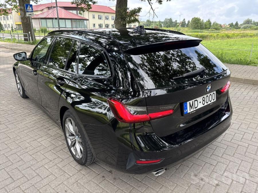 Black BMW 320 2019 in Valmiera, with an engine capacity of 2.00 L and mileage of 366 thousand km for 16700 €, photo 12 on AUTOMOTO.COM.LV