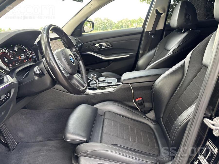 Black BMW 320 2019 in Valmiera, with an engine capacity of 2.00 L and mileage of 366 thousand km for 16700 €, photo 19 on AUTOMOTO.COM.LV
