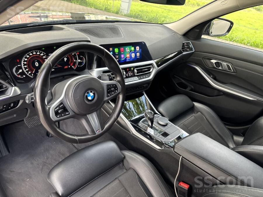 Black BMW 320 2019 in Valmiera, with an engine capacity of 2.00 L and mileage of 366 thousand km for 16700 €, photo 21 on AUTOMOTO.COM.LV