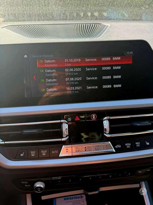 Black BMW 320 2019 in Taurage, with an engine capacity of 2.00 L and mileage of 242 thousand km for 10900 €, photo 9 on AUTOMOTO.COM.LV
