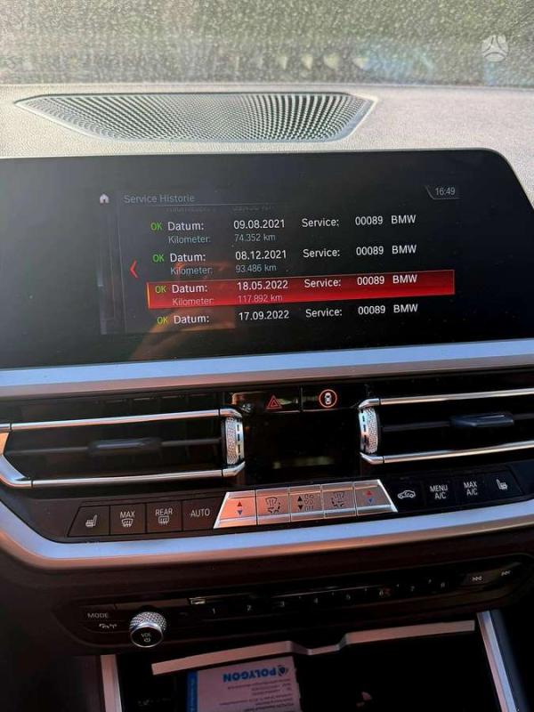 Black BMW 320 2019 in Taurage, with an engine capacity of 2.00 L and mileage of 242 thousand km for 10900 €, photo 10 on AUTOMOTO.COM.LV
