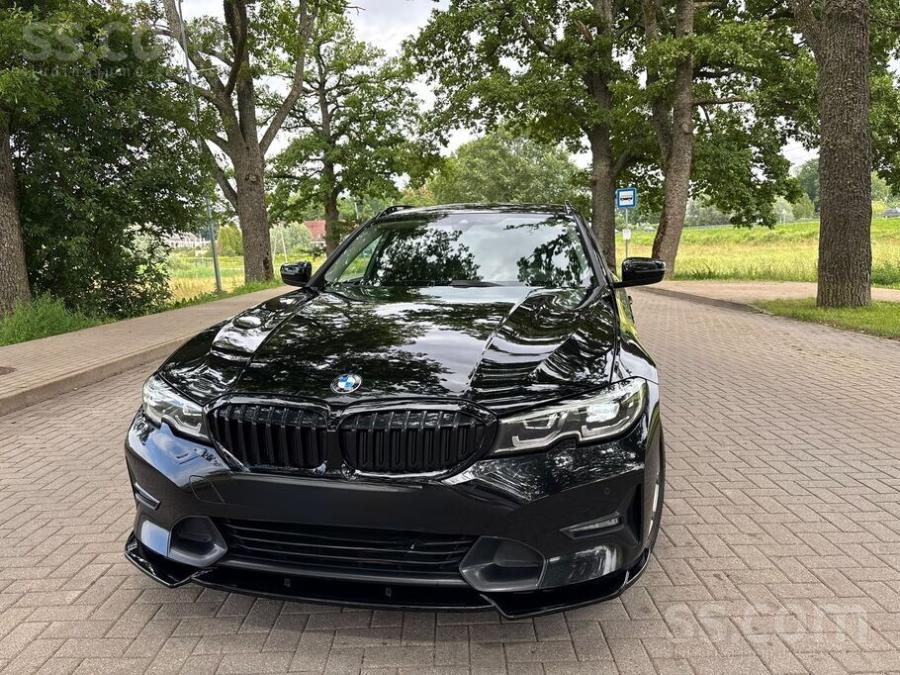 Black BMW 320 2019 in Ogre, with an engine capacity of 2.00 L and mileage of 371 thousand km for 15799 €, photo 5 on AUTOMOTO.COM.LV