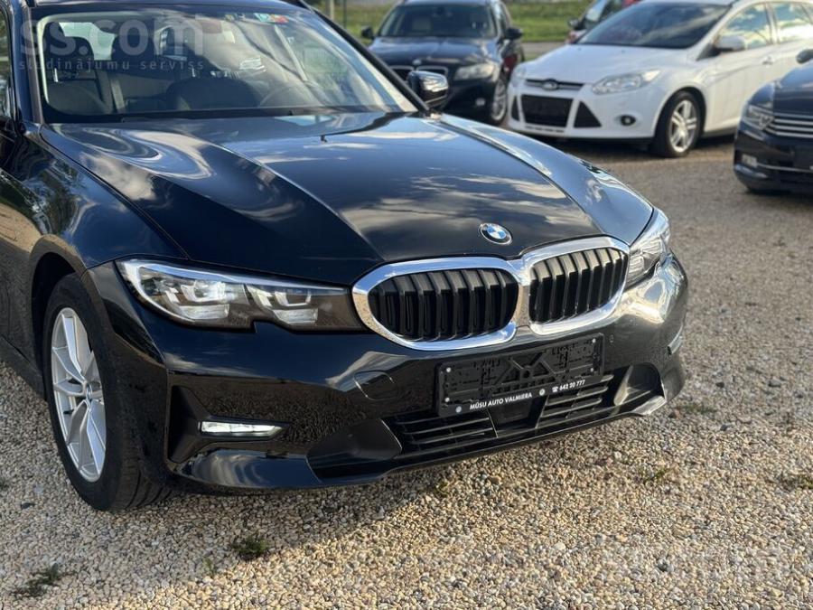 Black BMW 320 2019 in Valmiera, with an engine capacity of 2.00 L and mileage of 140 thousand km for 17490 €, photo 5 on AUTOMOTO.COM.LV