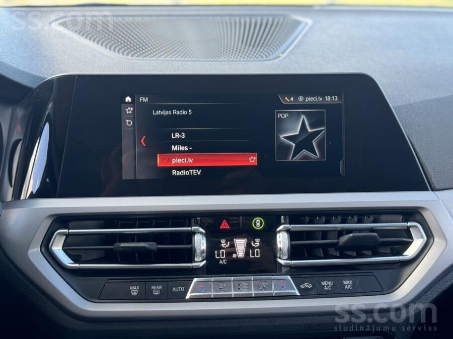 Black BMW 320 2019 in Valmiera, with an engine capacity of 2.00 L and mileage of 140 thousand km for 17490 €, photo 22 on AUTOMOTO.COM.LV