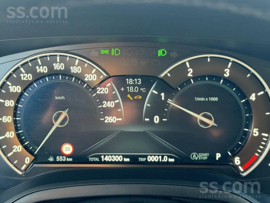 Black BMW 320 2019 in Valmiera, with an engine capacity of 2.00 L and mileage of 140 thousand km for 17490 €, photo 23 on AUTOMOTO.COM.LV