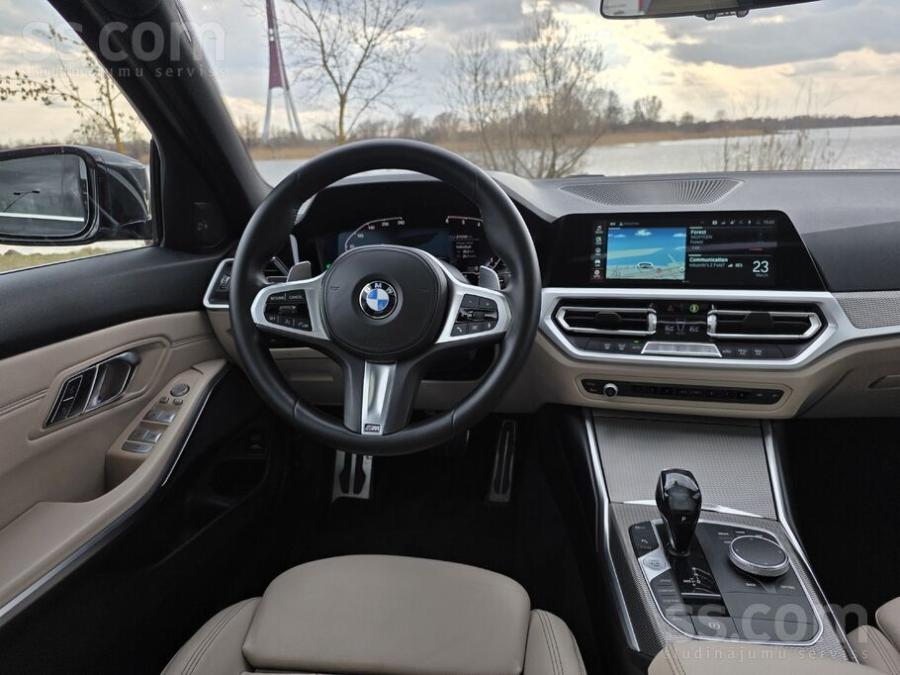 Black BMW 320 2020 in Riga, with an engine capacity of 2.00 L and mileage of 208 thousand km for 17990 €, photo 7 on AUTOMOTO.COM.LV