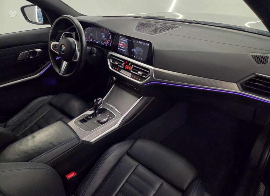Black BMW 320 2020 in Marijampole, with an engine capacity of 2.00 L and mileage of 274 thousand km for 17750 €, photo 25 on AUTOMOTO.COM.LV